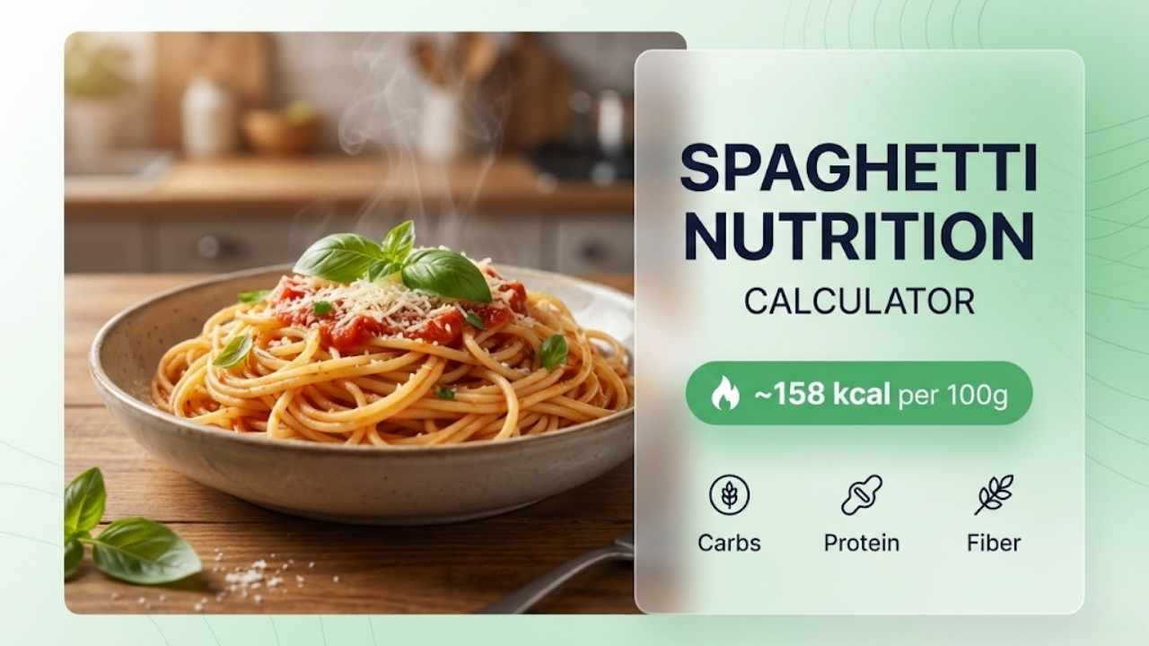 Spaghetti Calories & Nutrition Calculator — Protein, Carbs, Fat per ...